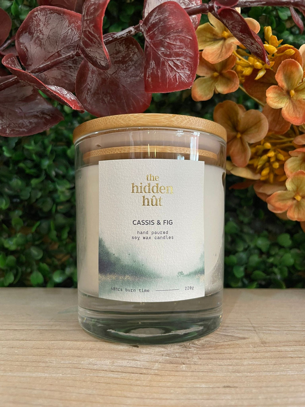 Cassis & Fig 220g Candle – the hidden hut
